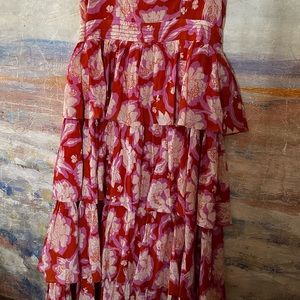Anthropologie | Dresses | Anthropologie X Vineet Bahi Ruffle Maxi Dress ...